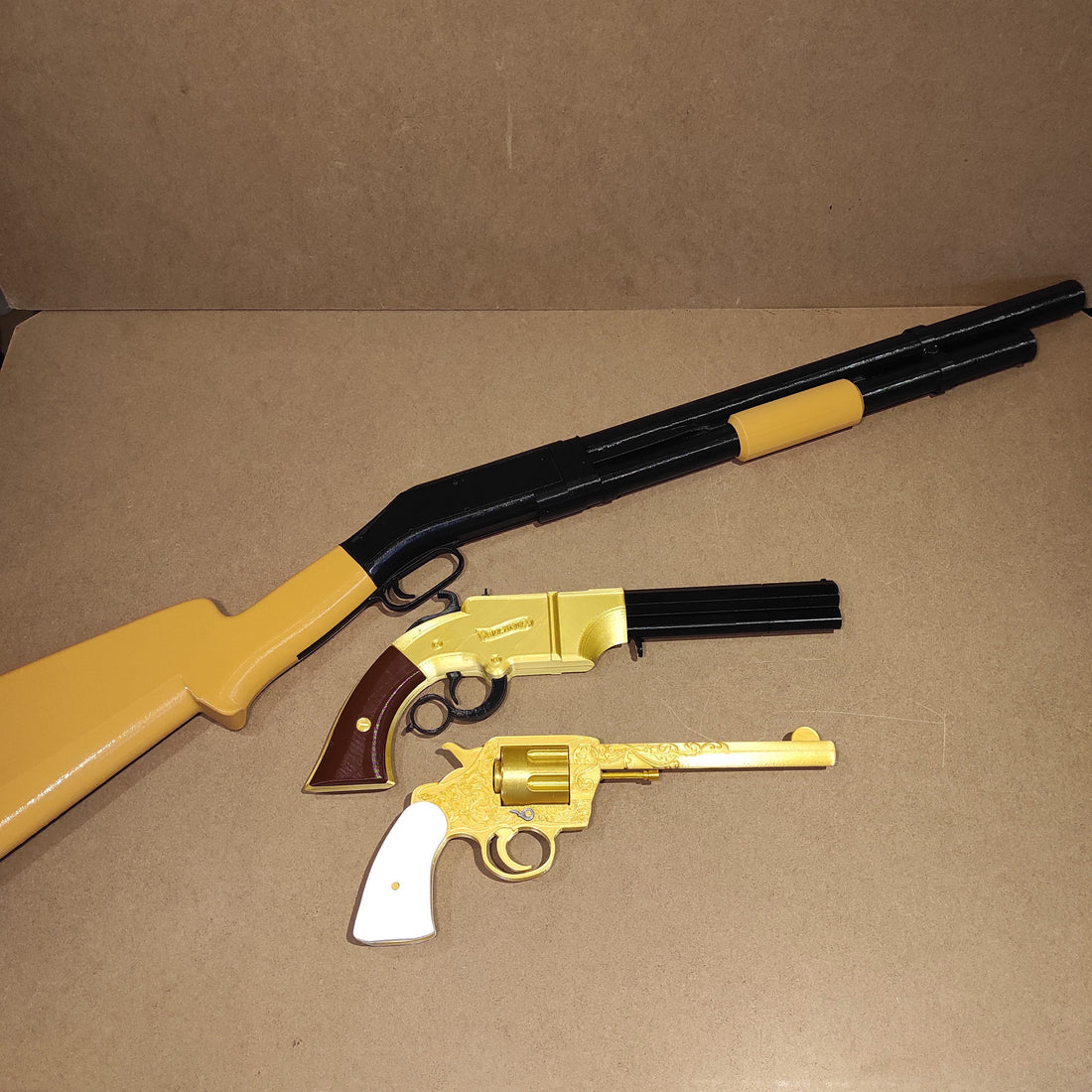 DOUBLE-ACTION Revolver / Golden Colt M1892 Replica / Based On RDR2 & G ...